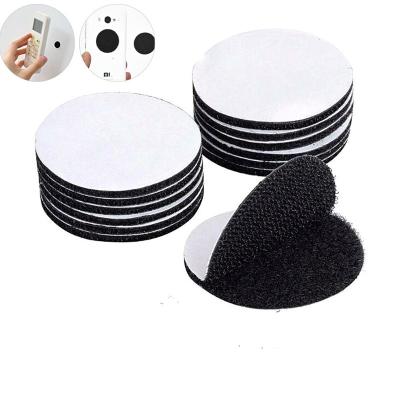 China Custom Shape Acrylic Glue Hook And Loop Dots With Anti Sticking Paper Dia 12mm for sale
