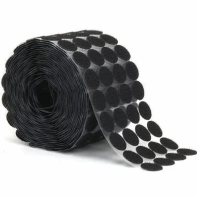China Heat Resistant Self Adhesive Hook And Loop Dots Eco Friendly 15mm Dia for sale