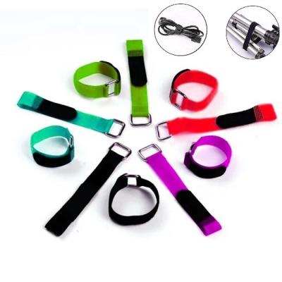 China Customizable Nylon Hook and Loop Straps 2mm Thick Reusable Cable Ties for sale
