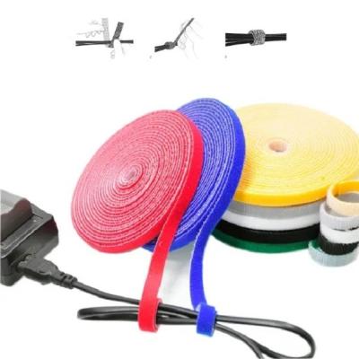 China 16mm x 25m Back to Back Double Sided Self-Locking Hook and Loop Velcro Cable Tie for sale