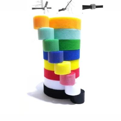 China 12mm Colored Self Gripping Double Sided Hook and Loop Cable Tie SGS ROHS for sale