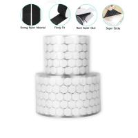 China Strong Self Adhesive Velcro Sticky Back Dots Nylon Hook And Loop Sticker Tape for sale