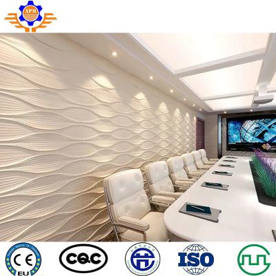 China Wood Plastic Composite PVC WPC Fluted Wall Panel Board Extrusion Machine Line for sale