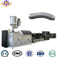 China PVC Plastic PE Corrugated Pipe Machine High Speed PP Single Wall Line for sale