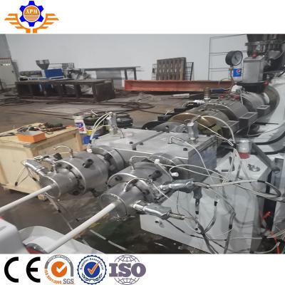 China 75-250MM Twin Screw PVC Pipe Extrusion Line Plastic Pvc Tube Making Machine for sale