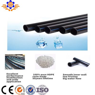 China 55kw Cable Conduit PE Pipe Extrusion Line Guillotine Cutter Pipe Cutting Machine Manufacturing for sale