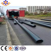 China HDPE Plastic Single Screw PE Extruder Machine Polyethylene Gas Pipe for sale
