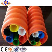 China PVC UPVC Double Wall Corrugated Pipe Machine With Conical Twin Screw for sale