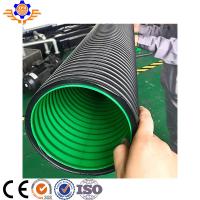 China Plastic Pipe Extrusion Line For PP / PE Double Wall Corrugated Pipe for sale