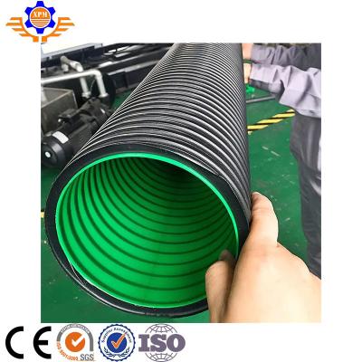 China Plastic Pipe Extrusion Line For PP / PE Double Wall Corrugated Pipe for sale