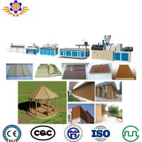 China 380V PVC Door Wall WPC Profile Extrusion Line Furniture Plate Floor Plastic Tile Extrusion Line for sale