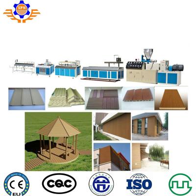 China 380V PVC Door Wall WPC Profile Extrusion Line Furniture Plate Floor Plastic Tile Extrusion Line for sale