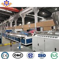 China 220Kg/H Plastic PVC Profile Extrusion Line For Wall Ceiling Corner Tile Making Machine for sale