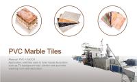 China 75kw Pvc Marble Sheet Making Machine Profile Extrusion Line Skirting Wall Decking Profile for sale