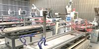 China 2M/Min 8mm Composite PVC Wall Panel Extrusion Line Fluted Wpc Wall Panel Machine for sale