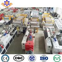 China Waterproof Anti Noisy PVC Floor Tile Making Machine  Ceiling Panel Extrusion Line for sale