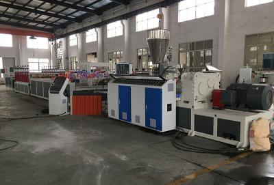 China PVC Glazed Tile Sheet Extruder Machine Roof Wall Panel Corrugated Sheet Making Machine for sale
