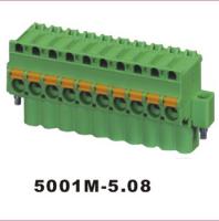 China 5001 PA66 Brase Plug Terminal Block Connector IP65 for sale