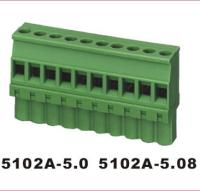 China 5001 PA66 Brase Plug Terminal Block Connector IP65 for sale