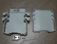 China 4 Poles OEM ODM PLC Housing 22.5mm Light Grey UL94V-0 for sale