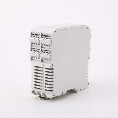 China 4 Poles OEM ODM PLC Housing 22.5mm Light Grey UL94V-0 for sale