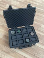 China Black Plastic Waterproof Watch Box ABS PP Alloy IP67 for sale