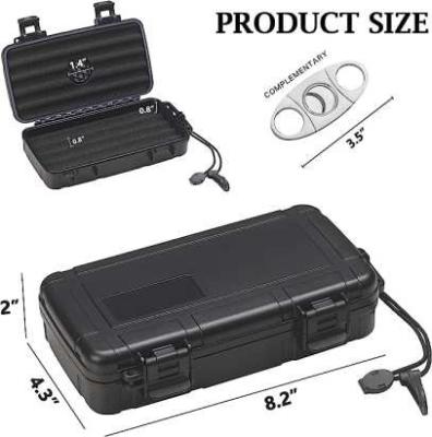 China Securely Store Your Cigars with Plastic Cigar Case - Holds Up To 10 Cigars for sale