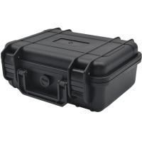 China Waterproof Shockproof Watch Box With Transparent Lid Black Color And 12 Compartments for sale