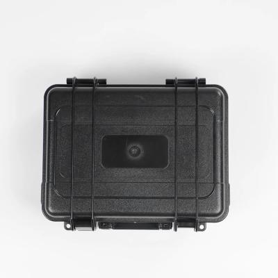 China Black Plastic Gun Case With Dual Compartments And Layers Carry Handle 2 Keys - 2.5 Lbs for sale