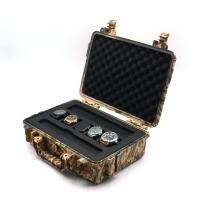 China 10.2 X 3.9 X 3.1 Inch Carbon Fiber Apple Watch Case With Zipper Closure for sale