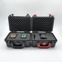 China PU Leather Waterproof Watch Box with Transparent Lid and Zipper Closure for sale
