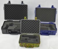 China 2 Compartments And 1 Handle Plastic Gun Case For Medium Guns for sale