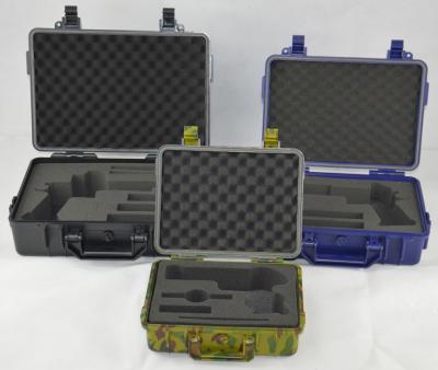 China 2 Compartments And 1 Handle Plastic Gun Case For Medium Guns for sale