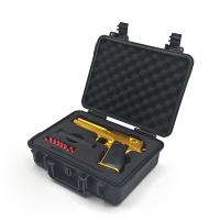 China 2 Compartments Plastic Gun Case With 2 Keys And Key Lock for sale