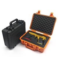 China 2 Compartments Plastic Gun Case With 2 Keys And Key Lock for sale