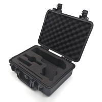 China 2 Compartments Plastic Gun Case With 2 Keys And Key Lock for sale