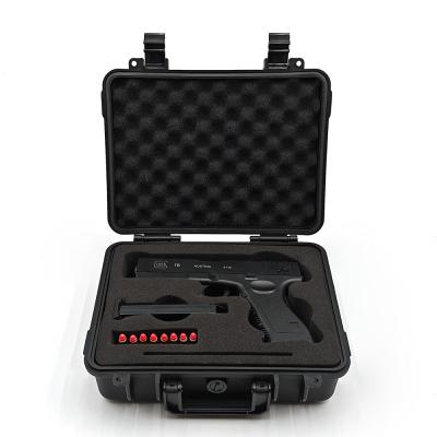 China 2 Compartments 2 Keys Plastic Gun Case 11.5 X 8.5 X 4.5 Inches for sale