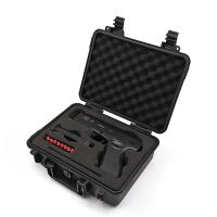 China 2 Compartments 2 Keys Plastic Gun Case 11.5 X 8.5 X 4.5 Inches for sale