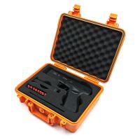 China 2 Compartments 2 Keys Plastic Gun Case 11.5 X 8.5 X 4.5 Inches for sale