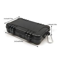 China Black / Custom Plastic Cigar Case with Rectangular Shape No Insulation for sale