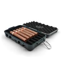 China Black / Custom Plastic Cigar Case with Rectangular Shape No Insulation for sale