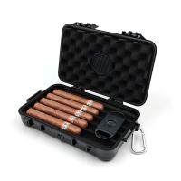 China Black / Custom Plastic Cigar Case with Rectangular Shape No Insulation for sale