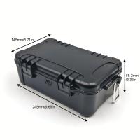 China Medium Plastic Cigar Case High Durability And Rectangular Design for sale