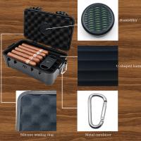 China Medium Plastic Cigar Case High Durability And Rectangular Design for sale