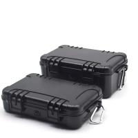 China Lightweight Plastic Cigar Case Rectangular Design Holds Up To 10 Cigars for sale