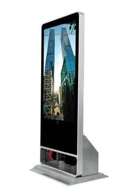 China Shoe Polisher Standing Kiosk 55 Inch Digital Signage Advertising for sale