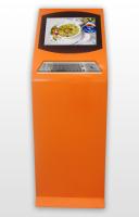 China Enterprise 18.5 Self Service Kiosk Self Serve Ticketing Kiosk Orange for sale