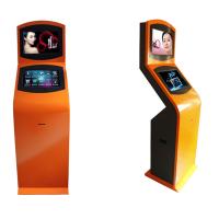 China Enterprise 18.5 Self Service Kiosk Self Serve Ticketing Kiosk Orange for sale