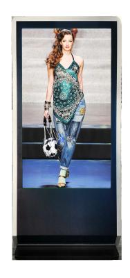 China 500nits Floor Standing Touch Screen Kiosk 55 Inch Digital Signage Display for sale
