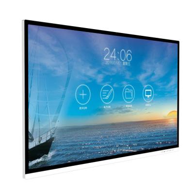 China 85 Inch 4K UHD Wall Kiosk Wall Mounted Digital Display 500nits for sale